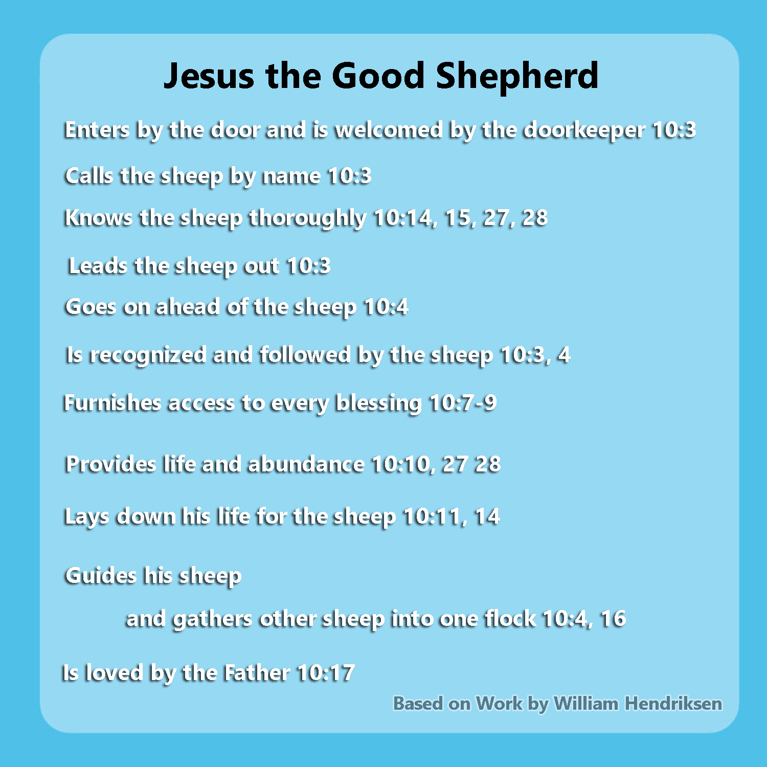 Jesus the Good Shepherd « One Small Voice
